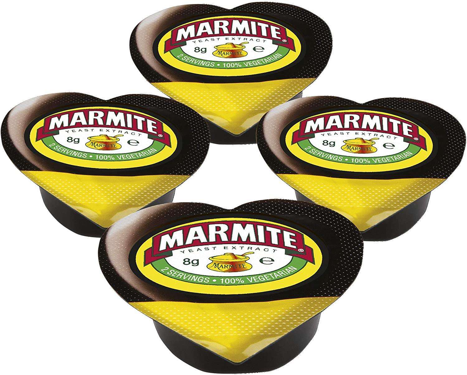 Marmite Yeast Extract Vegan Spread, 100 x 8 g Love Portions | 1 Pack ...