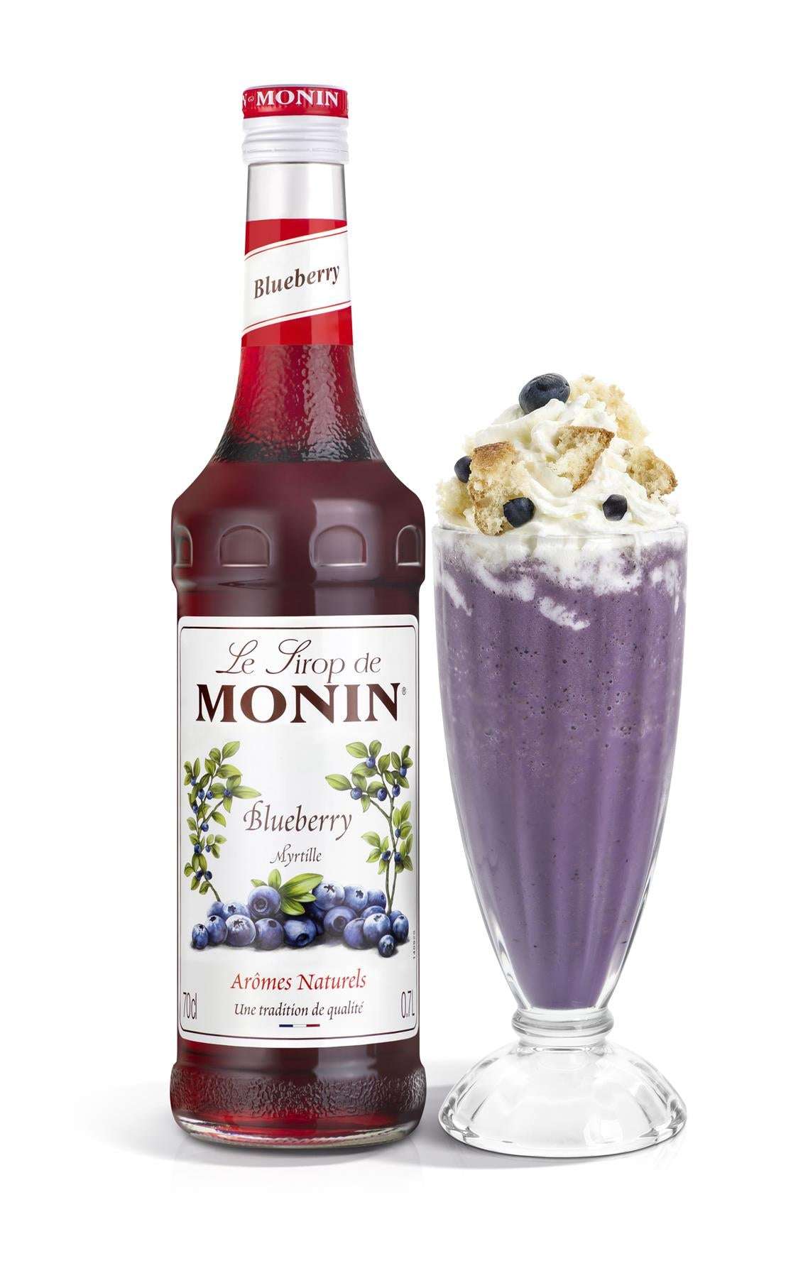 Monin Blueberry Syrup 70cl Glass Bottle - The Chef Store UK