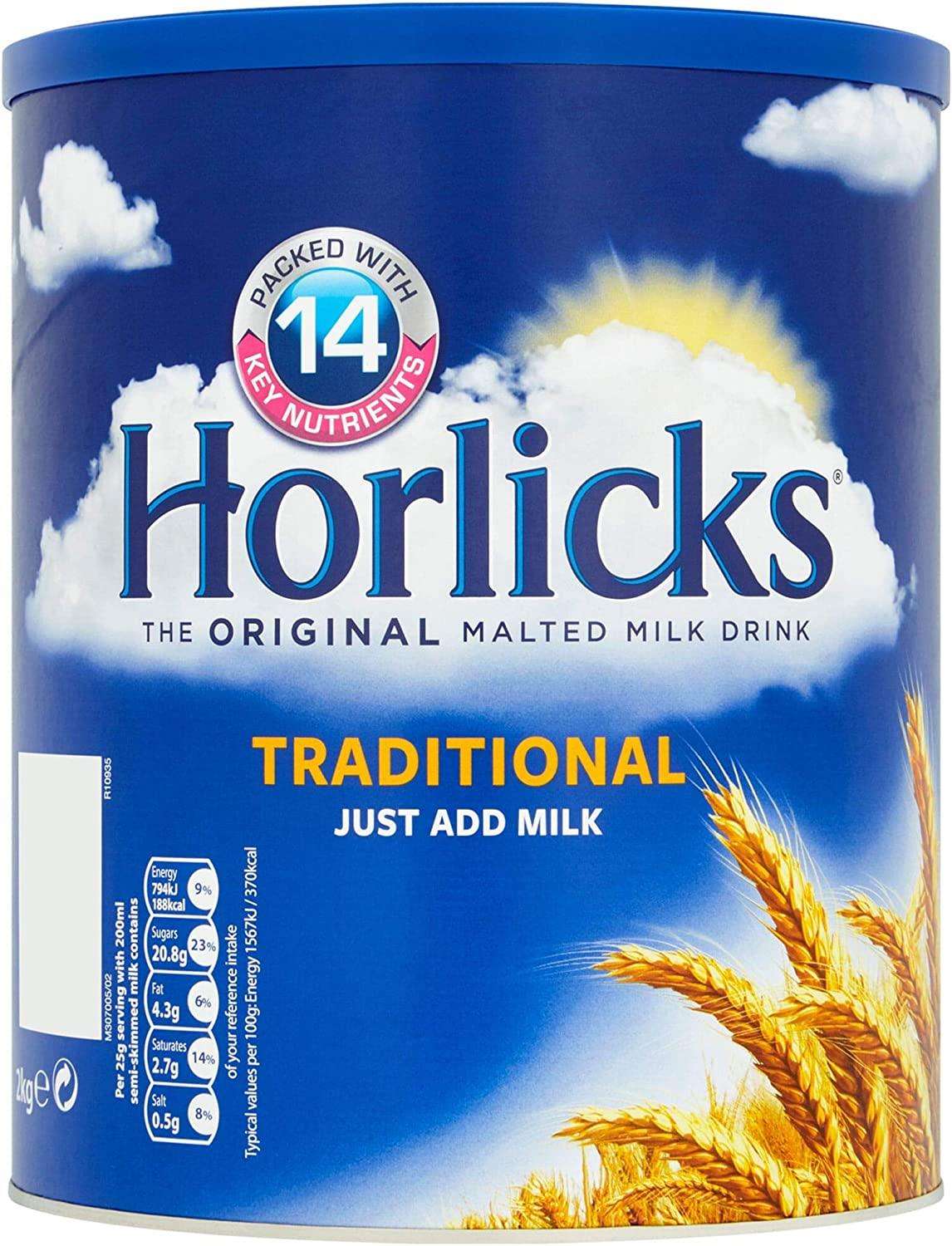 Horlicks Original Malted Drink 2kg Tin - The Chef Store UK