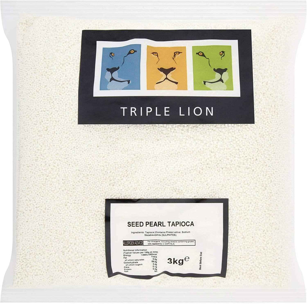 Triple Lion Tapioca Pearls 3kg - The Chef Store UK