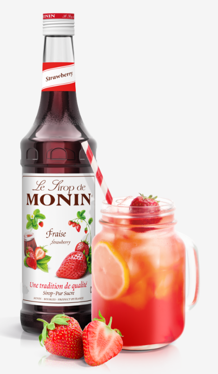 MONIN Premium Strawberry Syrup 1L - The Chef Store UK