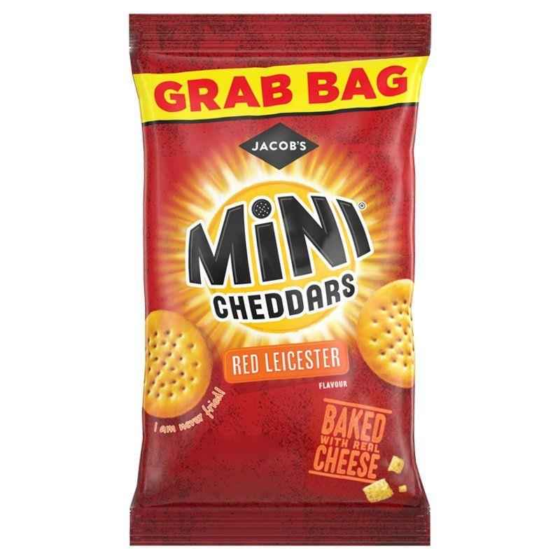 Jacob's Baked Red Leicester Mini Cheddars 30 x 45g Grab Bags - The Chef ...